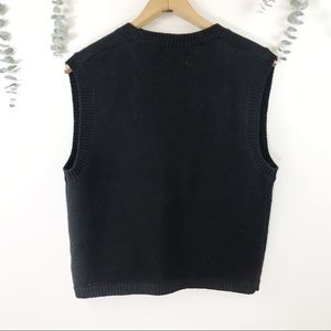 Vintage | Sweaters | Vintage Hand Embroidered Rose Vest Boho Indie ...